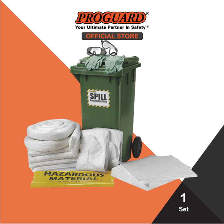 Proguard 120 Litre Dispenser Spill Kit Cart - Oil Only | Lazada