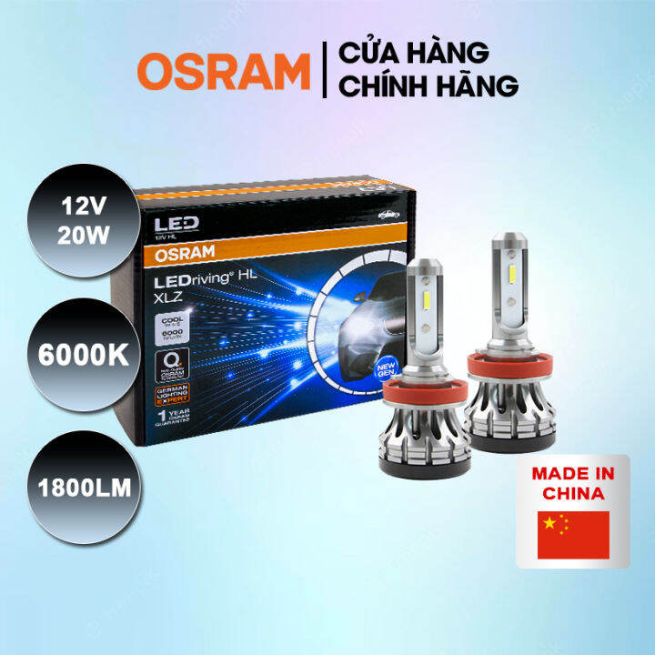 Combo 2 Bóng Đèn Led XLZ (New gen) OSRAM H8 H11 H16 B6211CW 12V 20W ...