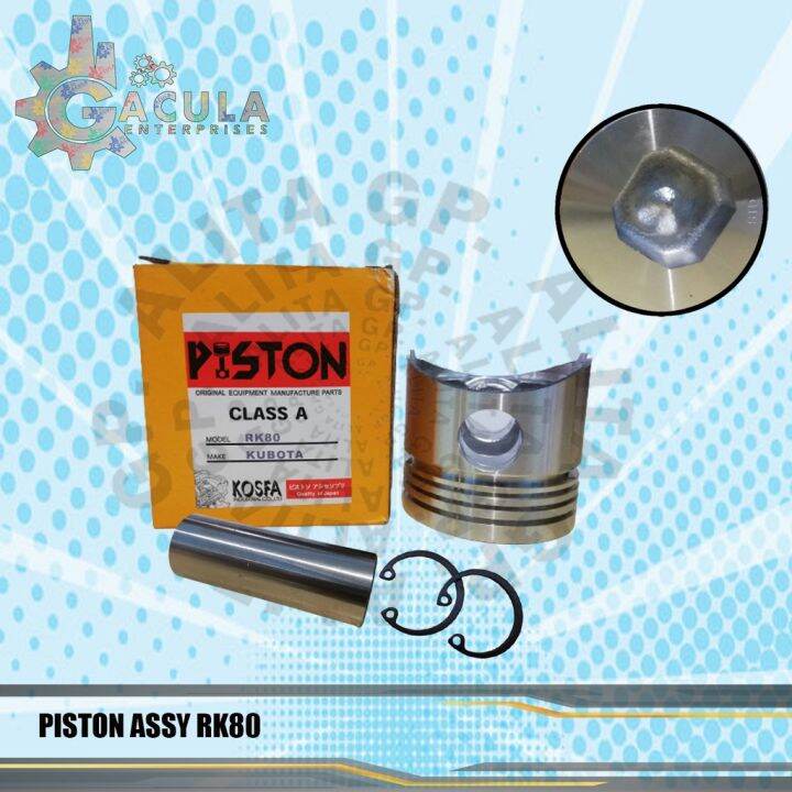 Piston Assy Kubota RK80 GOLDEN BOW 80 Water Cooled Diesel Engine ...