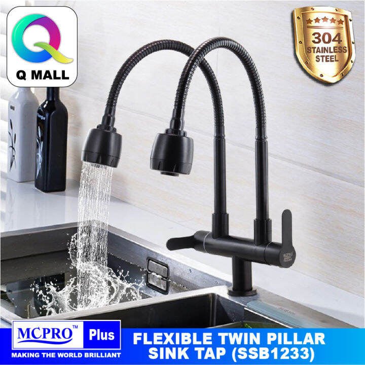 MCPRO PLUS BLACK OXIDE COATED ON STAINLESS STEEL SUS304 FLEXIBLE TWIN ...