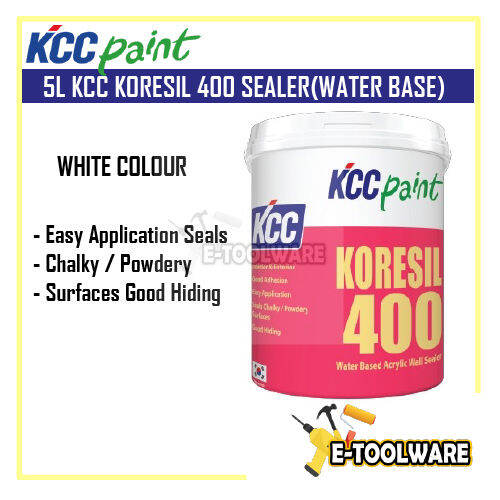 5L KCC Koresil 400 Sealer Cat Undercoat Dinding Rumah Water Based | Lazada