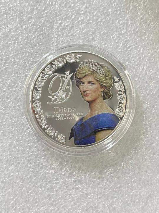 Five Pounds Gold Silver Plated Diana Princess of Wales Coins ...