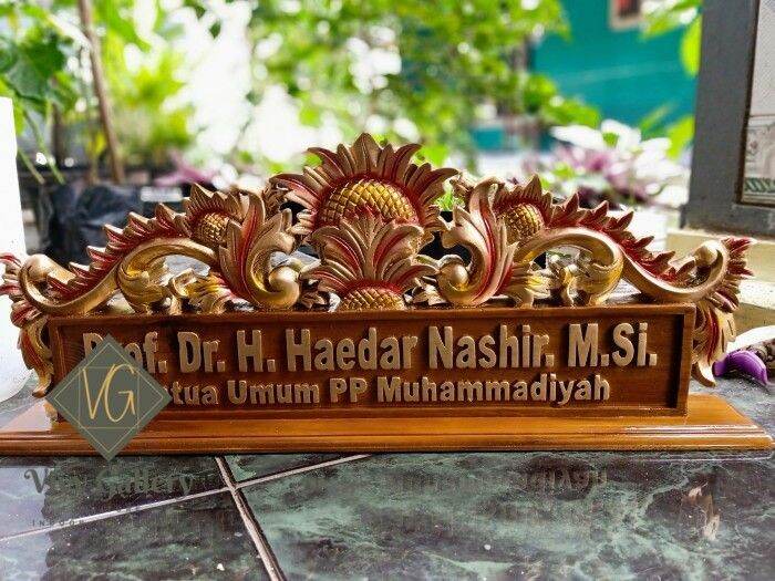 PAPAN NAMA MEJA + PAPAN NAMA UKIR / PAPAN NAMA KAYU | Lazada Indonesia