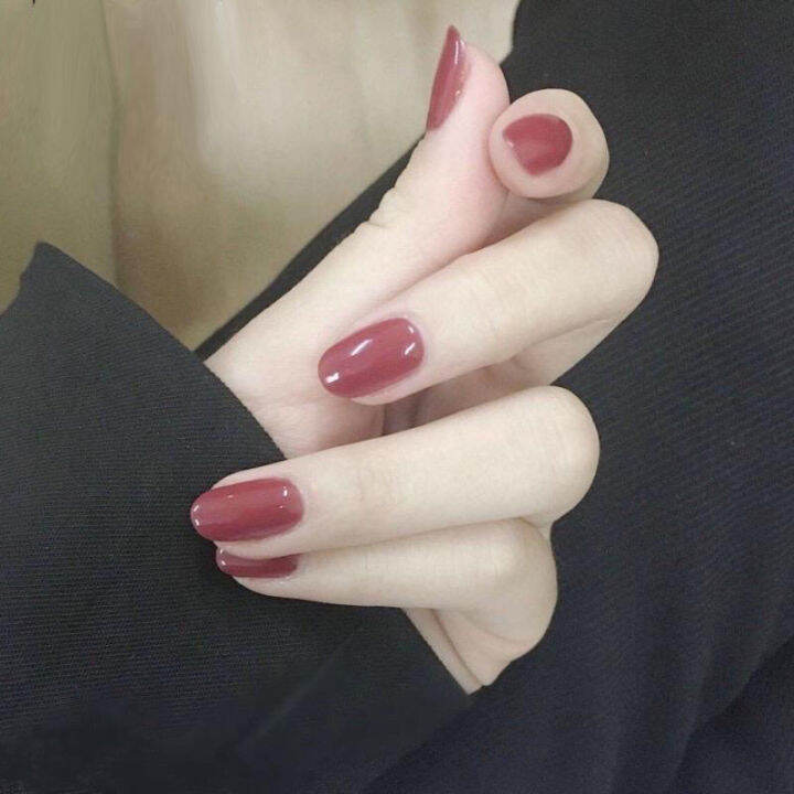 24 Pcs Kuku Palsu Nail Art /Kuku Cantik Polos | Lazada Indonesia