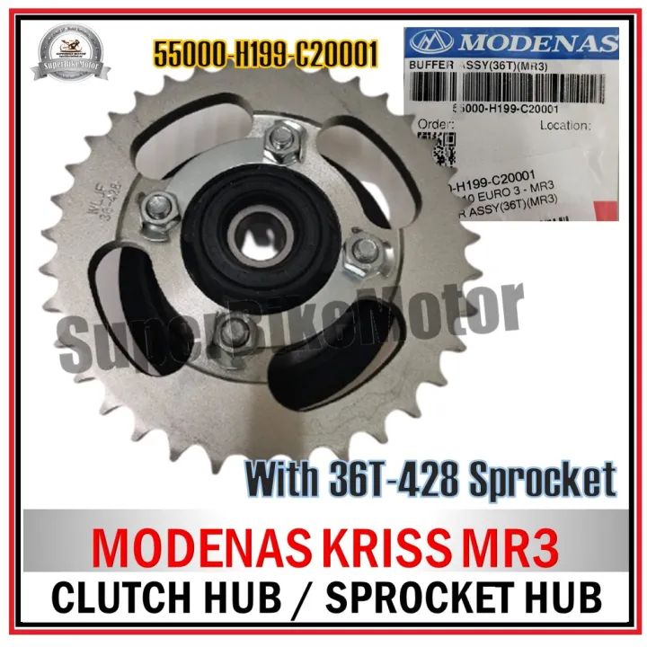 MODENAS KRISS MR3 - 100% ORIGINAL MODENAS Sprocket Hub ASSY / Clutch ...