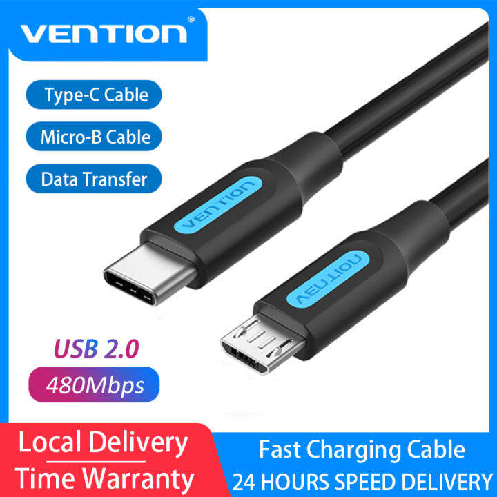 Vention Type C To Micro USB Male to Micro-B Male 2A Cable Fast USB ...