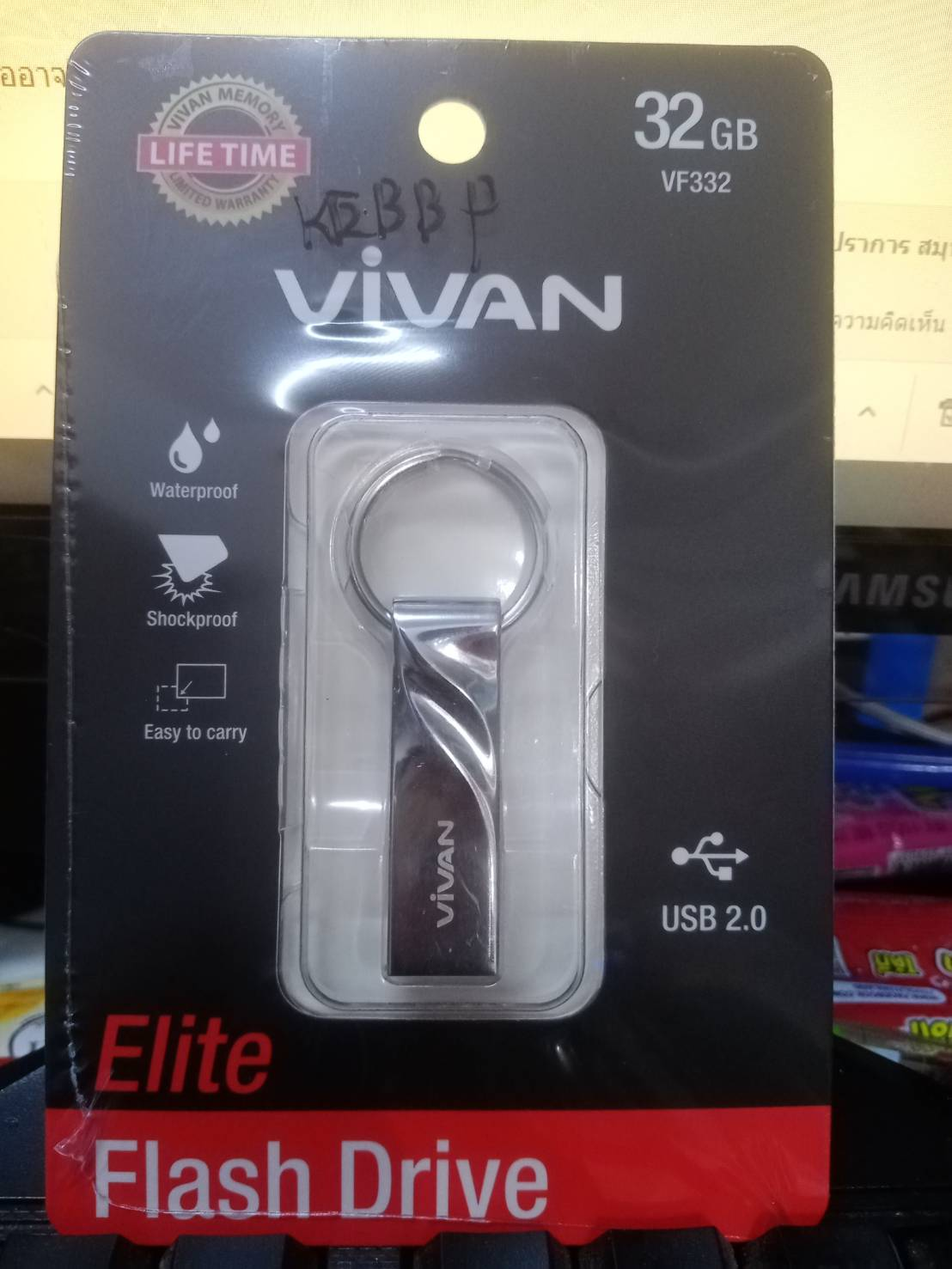 แฟลชไดรฟ์กันน้ำ VIVAN VF332 32G USB Flash drive เนื้อโลหะ ของแท้100% | Lazada.co.th