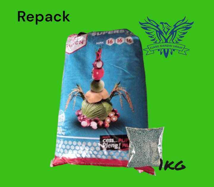 Repack Pupuk Npk Tawon 16 16 16 1kg Pupuk untuk Semua jenis tanaman PT ...