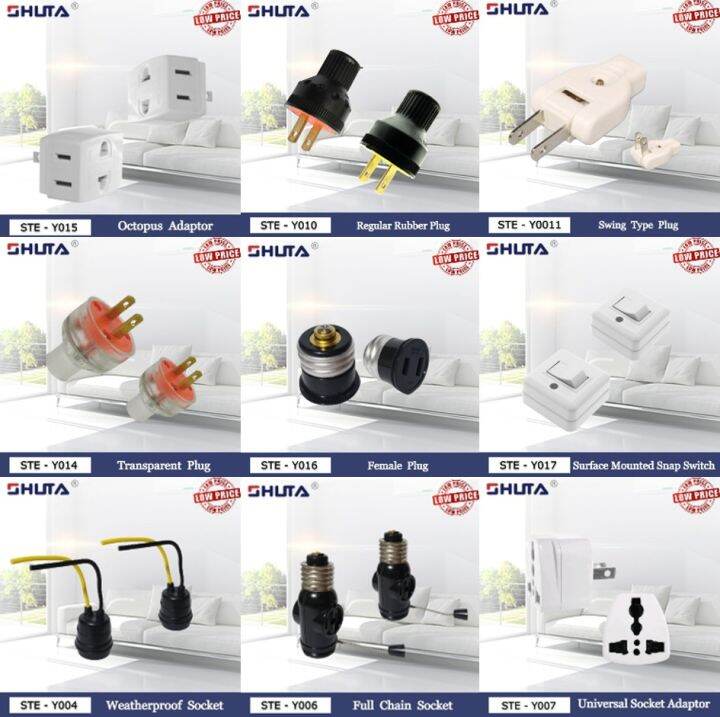 Shuta Plugs ( Rubber /Transparent/ Swing Type / With Ground) ,Snap ...