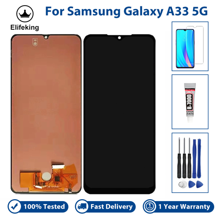 6.4"100% Tested LCD For Samsung Galaxy A33 5G LCD Display Touch Screen ...