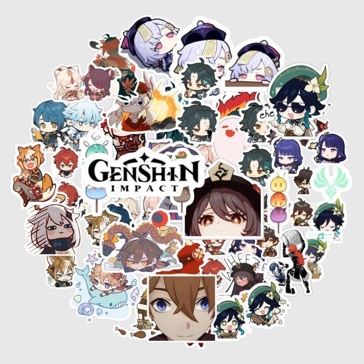 Sticker Tempel "Sticker Pack Genshin Impact 40Pcs" | Lazada Indonesia