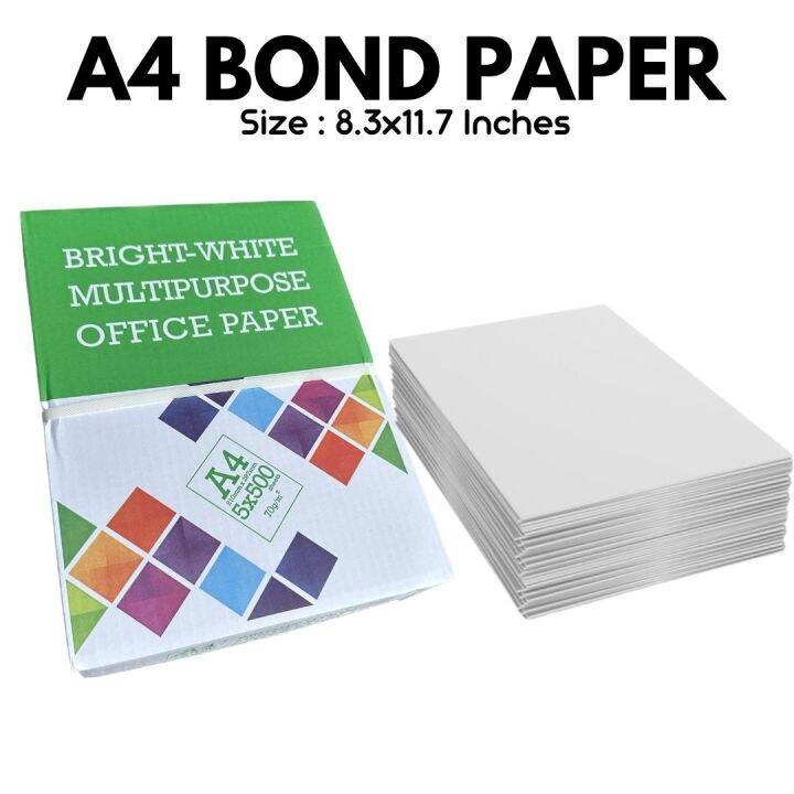 A4 Bond Paper (8.3x11.7 Inches) Sold Per Ream | Lazada PH