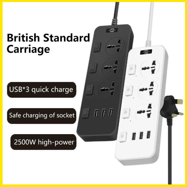 Universal Power Socket Extension with USB Ports USB Smart Socket T14 ...
