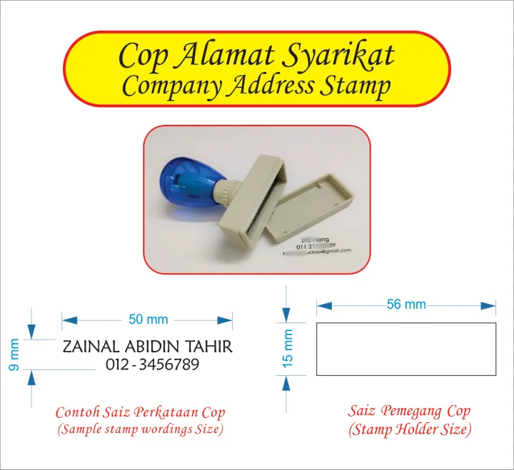 Rubber Stamp / Company Cop / Pre Ink Rubber Stamp / Signature Stamp ...