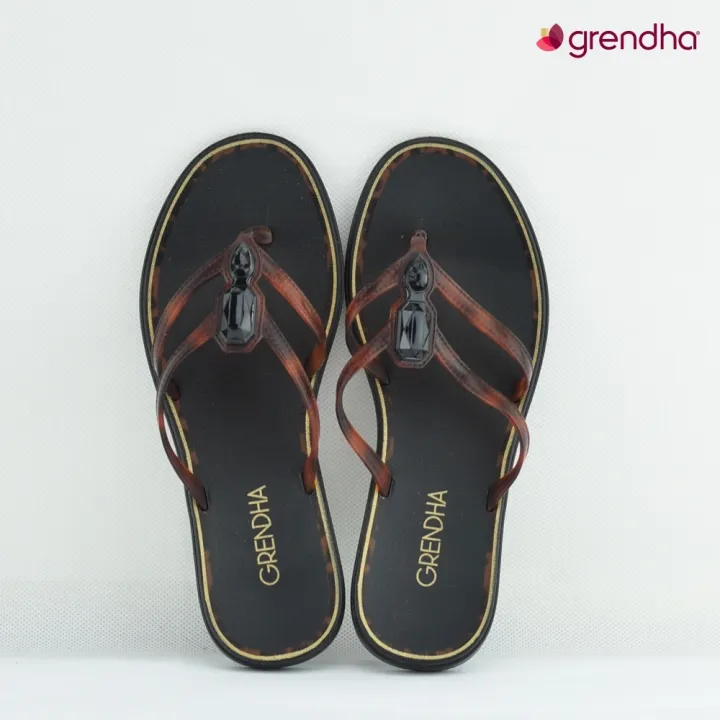 Grendha Cacau Animal Print Turtle Black Women's Slippers | Lazada PH