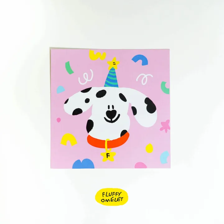 Fluffy Omelet - Card : DOTTY DOG MINI CARD | Lazada.co.th