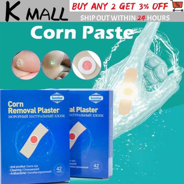 42Pcs Warts Remover Foot Corns Remover Patch To Remove Calluses on Feet ...
