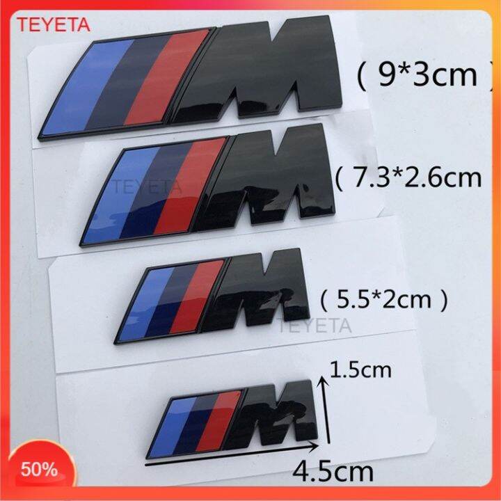 Upgrade 3D BMW M metal car sticker BMW M emblem 5 series 3 series rear ...