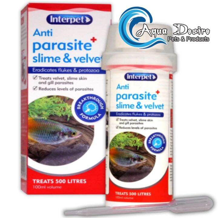 INTERPET ANTI PARASITE SLIME & VELVET 100ml / FISH MEDICINE | Lazada
