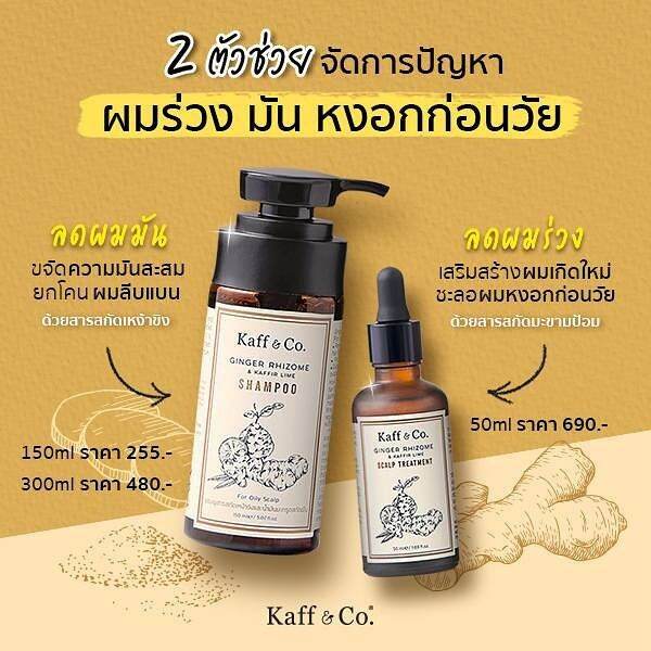 Kaff & Co Kaffir Lime Essential Oil Shampoo แชมพูน้ำมันมะกรูดสกัดเย็น ...