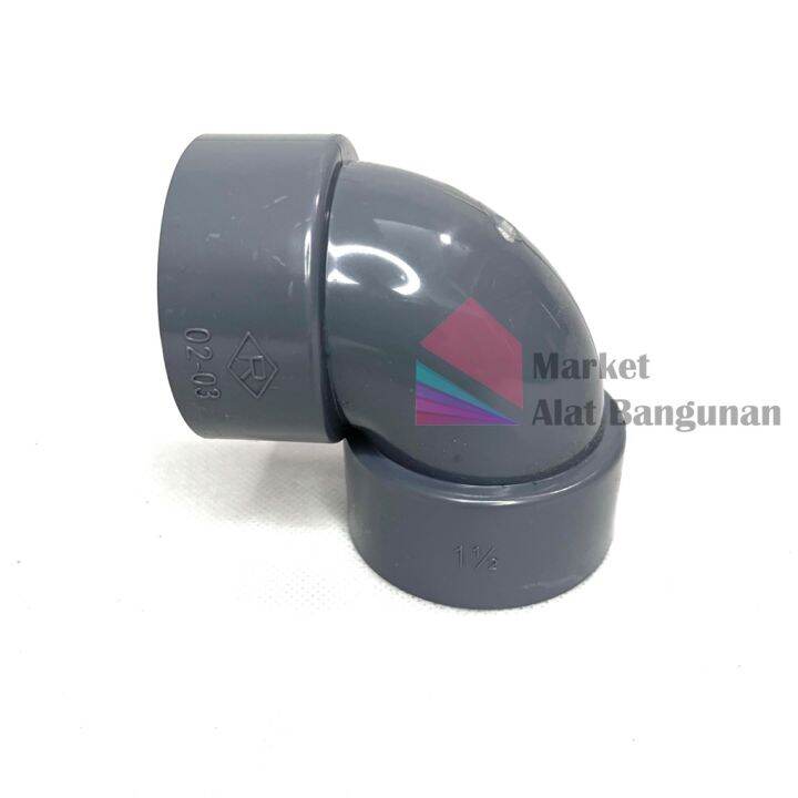 Knee D 1 1/2” Rucika / Elbow Knie Sambungan L Keni 1/2 Inci Inch / Fitting Pipa Belokan PVC ...
