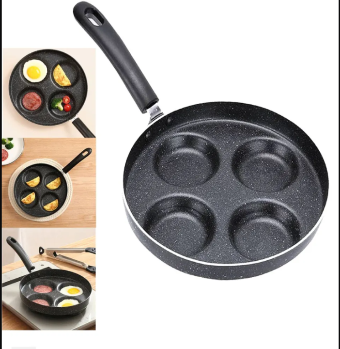 EGG PAN- Multifunction Round Mold Pan Cake Egg Nonstick Carbon Steel ...