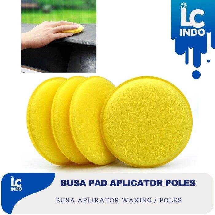Busa pad Aplikator poles motor mobil / Busa poles wax | Lazada Indonesia