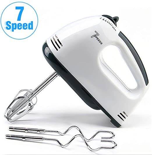 Super Hand Mixer Pengaduk 7 Kecepatan Otomatis Free 4 Buah Alat