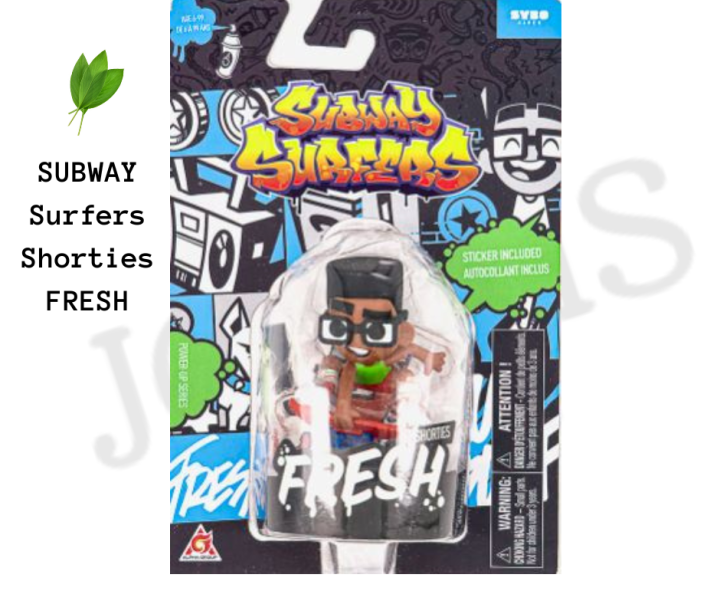 Subway Surfers Shorties Skating Fresh Mini Figure Toy, Brown Combo ...