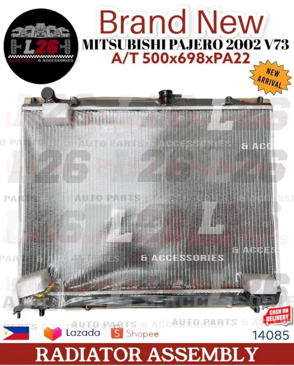 Radiator Assembly for Mitsubishi Pajero 2002 V73 A/T 1ROW PA22 Radiator ...