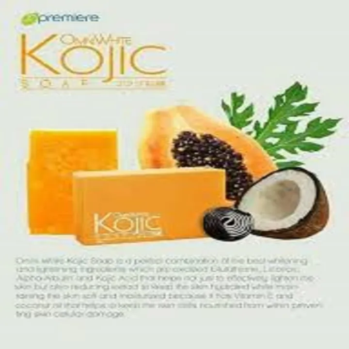 JC PREMIERE OMNI WHITE KOJIC SOAP with Oxidized Glutathione, Licorice ...