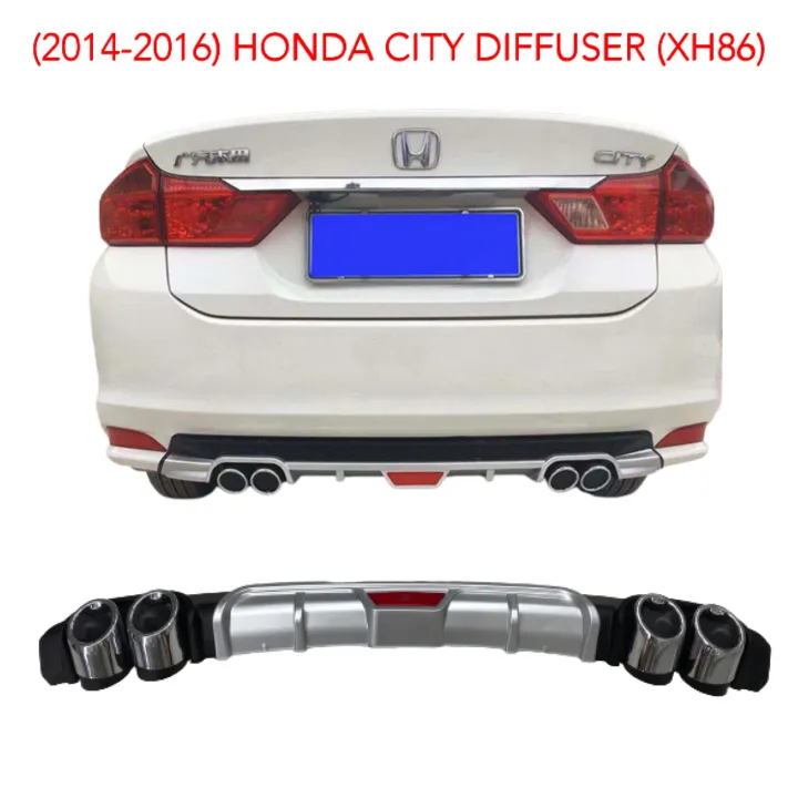 CPA 2014-2015 Honda City Car Rear Bumper Diffusers Lip Spoiler Body ...