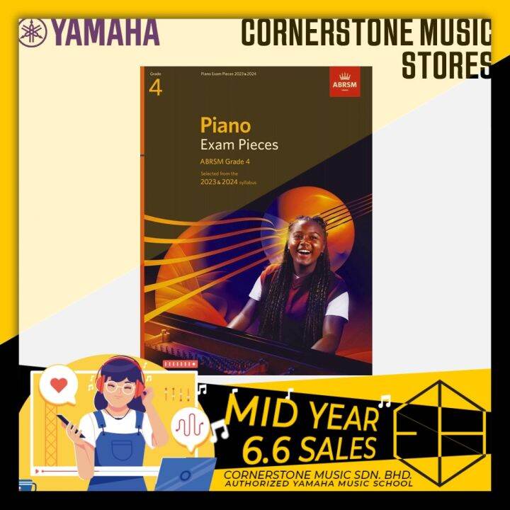 ABRSM Piano Exam Pieces Exam Book 2023& 2024 Grade 4 ( Book Only ) | Cornerstone Music | Lazada
