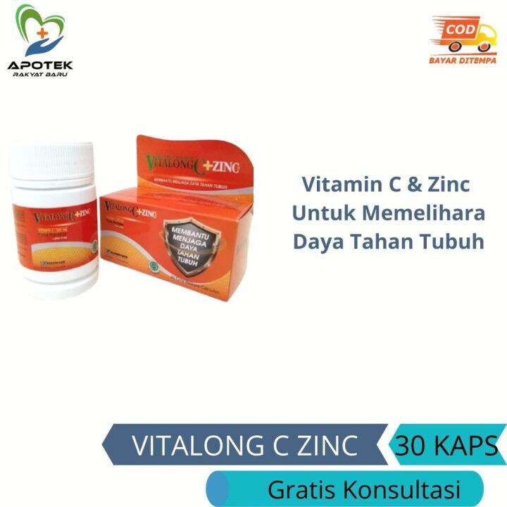 Vitalong C Plus Zinc 30 Kapsul Suplemen Vitamin C 500 Mg Dan Zinc Untuk ... Vitalong C Plus Zinc 30 Kapsul Suplemen Vitamin C 500 Mg Dan Zinc Untuk ...