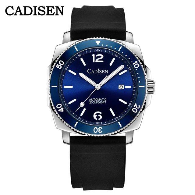 CADISEN Watch for Men Japan Miyota 8215 Movement Men Mechanical Wristwatches 20Bar Waterproof ...