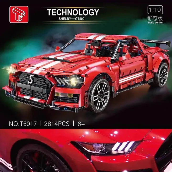 TGL TECHNIC T5017 FORD MUSTANG SHELBY GT500 STATIC VERSION BUILDING ...