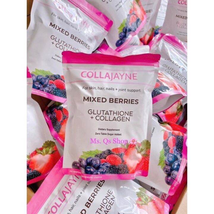 collajayne 10sachet mixed berries glutathione collagen by rambutan shop ...
