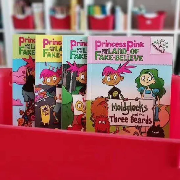 Princess Pink And The Land Of Fake-Believe 4 books by Scholastic ...