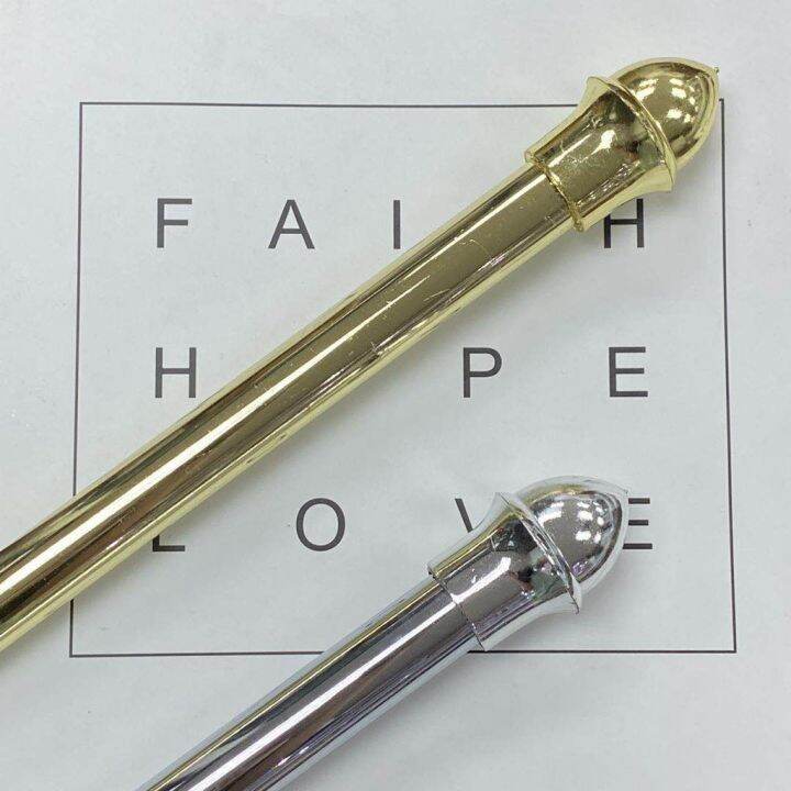 AIMIER Hot Sale Curtain Rod Extendable Set For Windows Curtains GOLD ...
