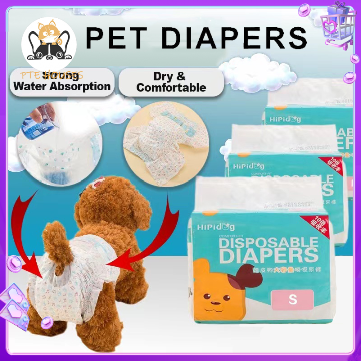 PET HOUSES Pet Diaper Dog Diaper Male Dog Female Dog Belly Wrap Full ...
