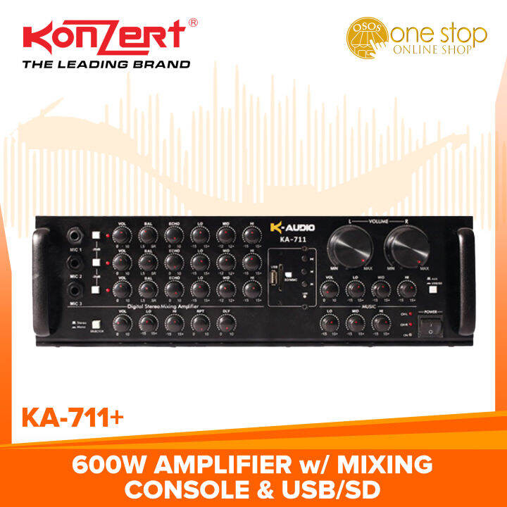 Konzert Original K Audio KA-711+ Digital Mixing Amplifier •OSOS• | Lazada PH