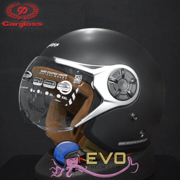 HELM CARGLOSS YRH HIJAB "ORI" - ANCHORE GREY DOFF NEW ( HELM CARGLOSS ...