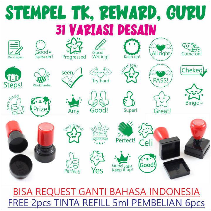 STEMPEL TK, STEMPEL PENILAIAN, REWARD, STEMPEL OTOMATIS, STEMPEL MURAH ...