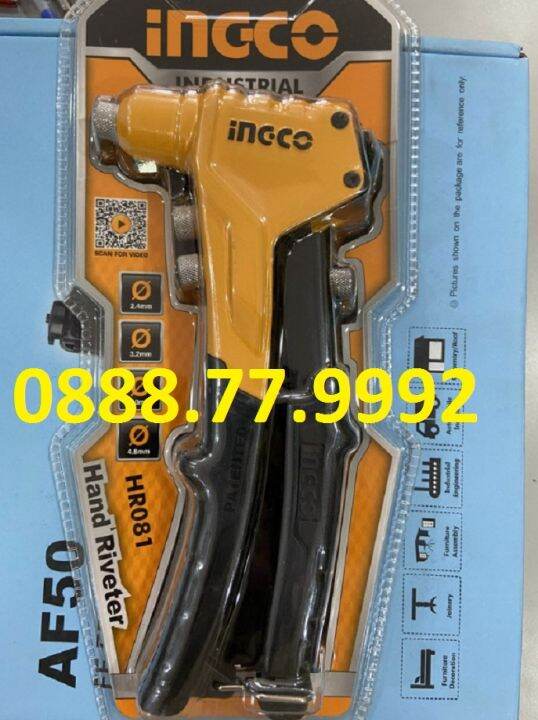 Kìm bấm rút đinh Rive TRỢ LỰC INGCO HR081 | Lazada.vn