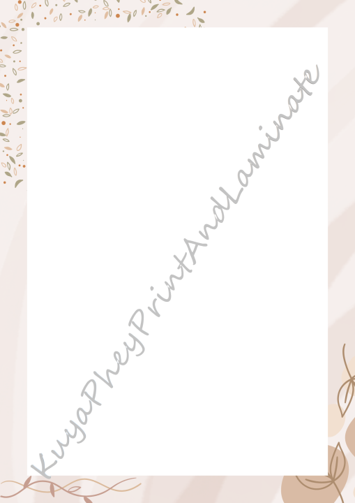 20SHEETS HARD COPY BOND PAPER WITH BORDERLINE NEUTRAL AESTHETIC DESIGN ...