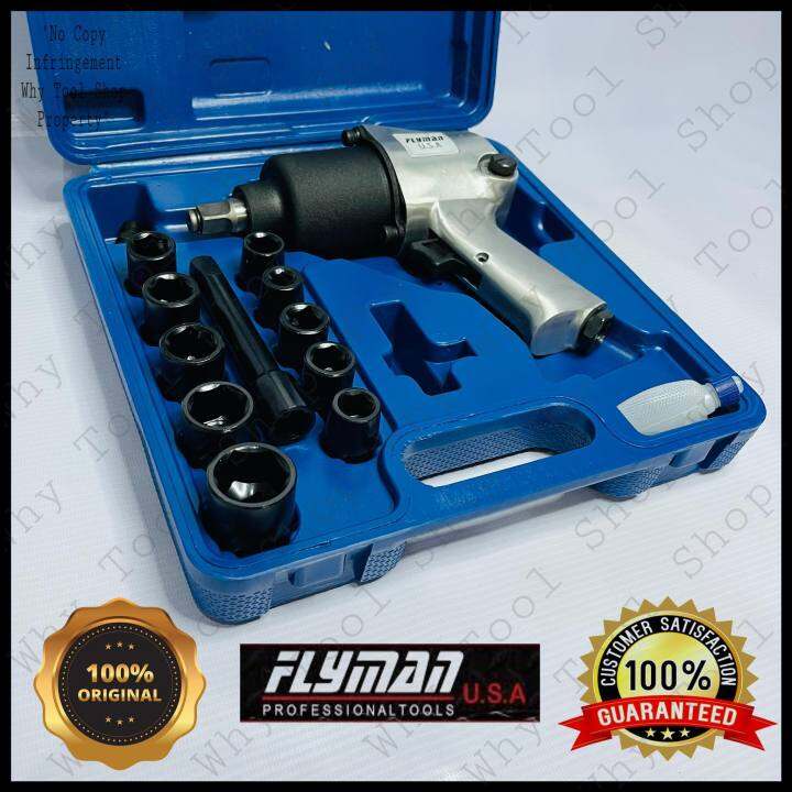 Flyman Usa 1/2Dr ./ Pneumatic Twin Hammer Air Impact Wrenches | Lazada PH