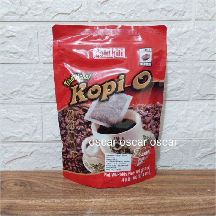 Gold Kili Traditional Kopi-O 400g 20 celup kopi kosong coffee singapore ...