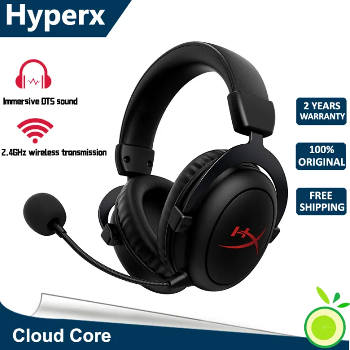 HyperX Cloud Core Headphones Wireless Gaming Headset DTS sound effect Noise Microphone for PS4 ...