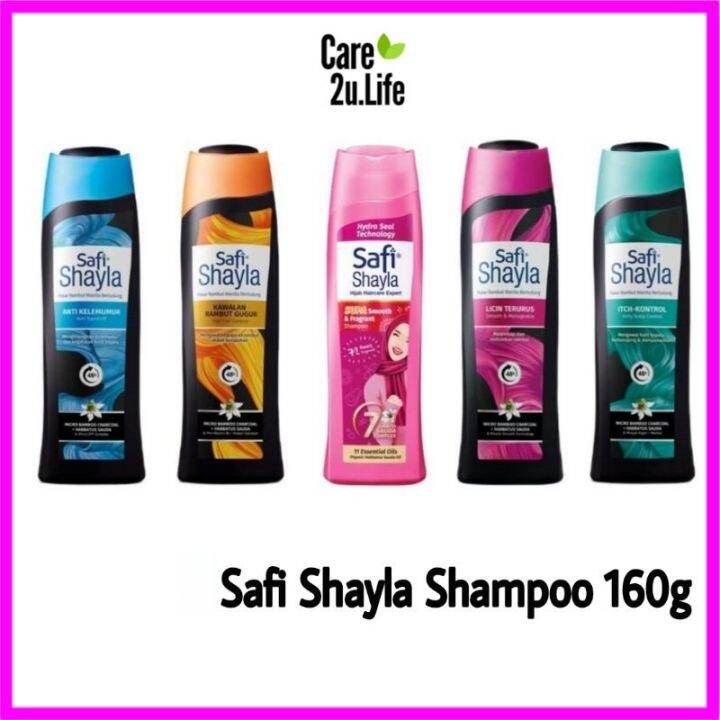 Safi Shayla Hair Shampoo 160g Pakar Rambut Syampu Wanita Bertudung Oil Control Supa Smooth Itch ...