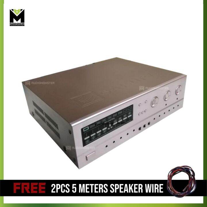 Sakura AV-757 1650 Watts x 2CH Digital Karaoke Mixing Amplifier | Lazada PH